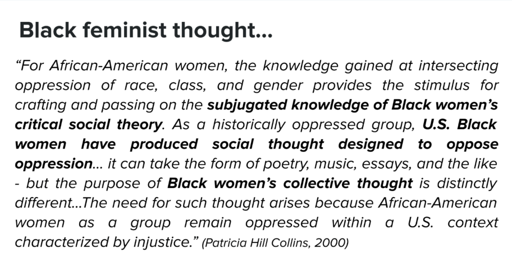 AR2021-Black Feminist Epistemology as a Critical Framework for ...