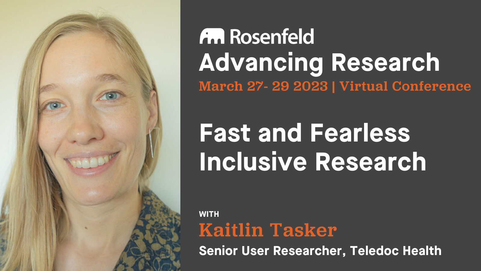 Fast and Fearless Inclusive Research | Advancing Research 2023